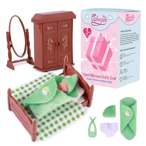 Mini Silicone Baby Dolls, 3 Inch Realistic-Newborn Full Silicone Cute ...