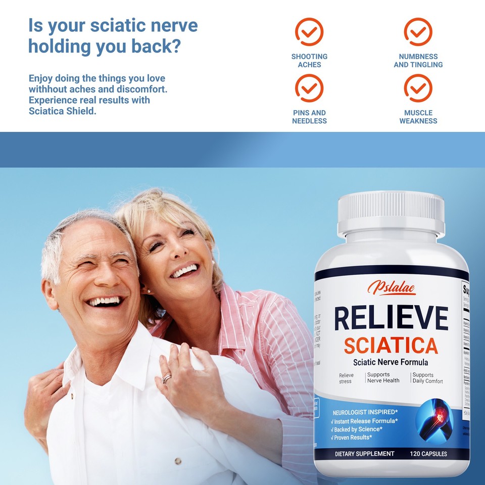Relieve Sciatica - Natural Nerve Formula, Pain Relief, Promotes Nerve ...