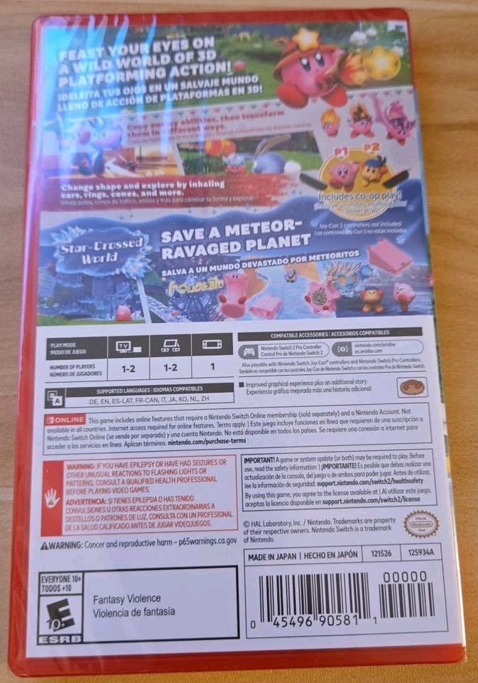 Kirby and the Forgotten Land: Nintendo Switch 2 Edition + Star-Crossed ...