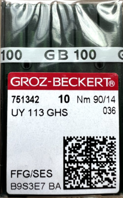 Groz beckert needle 751342 needle designations UY 113 GS J, UY113GHS ...