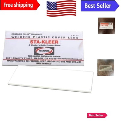 Clear Plastic Lens Cover 2" x 4.25" Replacement - Pack of 10 for ...