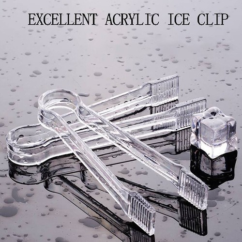 1Pc Plastic Kitchen Ice Tongs Food Serving Tong Cube Sugar Clip Grabber ...