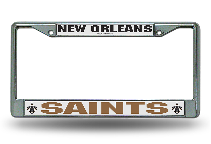 NFL New Orleans Saints Metal License Plate Frame (Pack of 2 Frames) | eBay