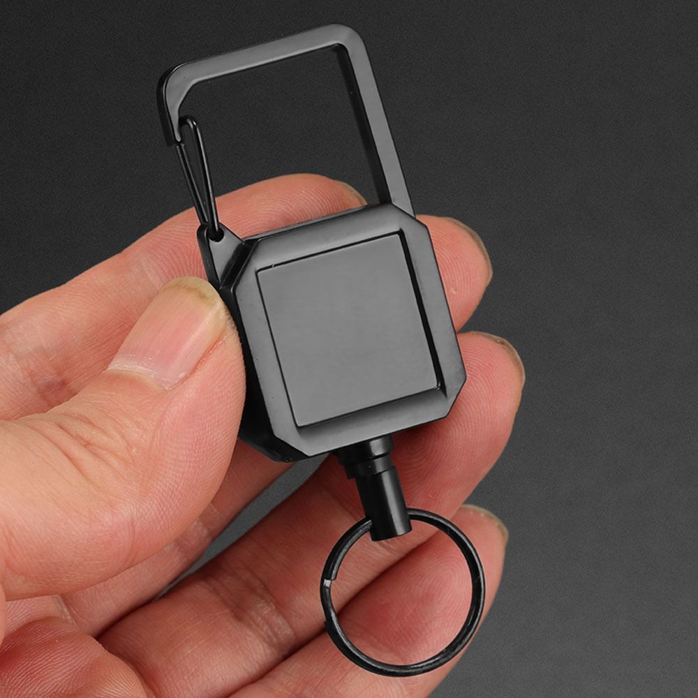 Holder Key Holder Buckle Telescopic Wire Rope Keychain Badge Keychain ...
