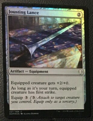 Jousting Lance Foil Dominaria Magic The Gathering MTG Near Mint | eBay