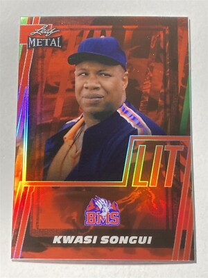 KWASI SONGUI 2024 Leaf Blue Mountain State Metal Lit #LB-9 RED 15/15 ...