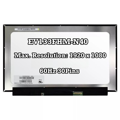 EV133FHM-N40 13.3" FHD 30pins EDP Sans-Tactile Matrix LCD Écran 60Hz ...