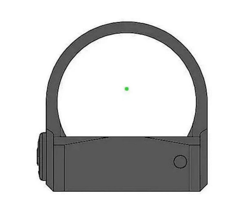 GIDEON Optics OMEGA 3MOA/45MOA Red/Green Circle/Dot Sight RMR Footprint ...
