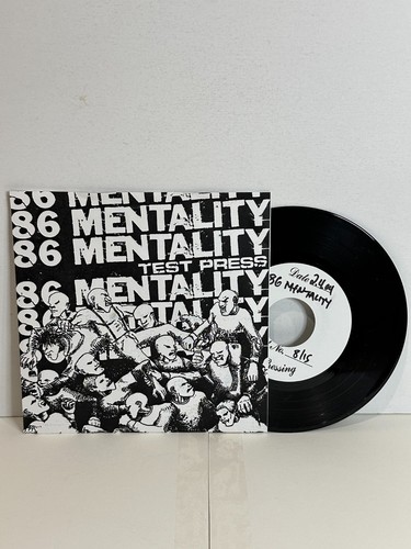 86 MENTALITY - S/T 7" TEST PRESSING grave mistake rare hardcore punk ...