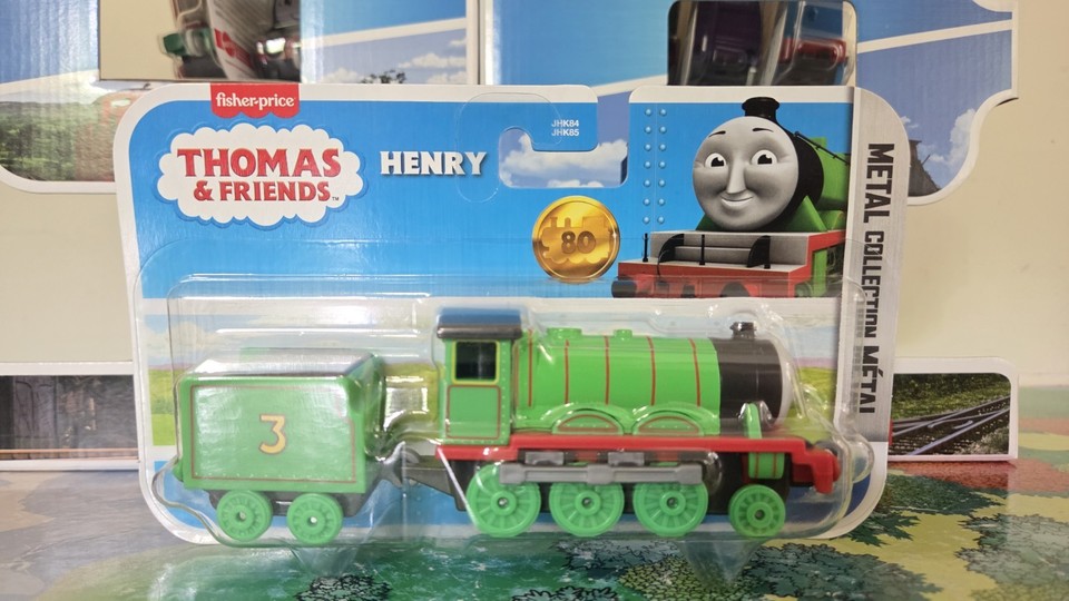 Thomas And Friends 80th Anniversary Metal Collection Push Along Henry ...