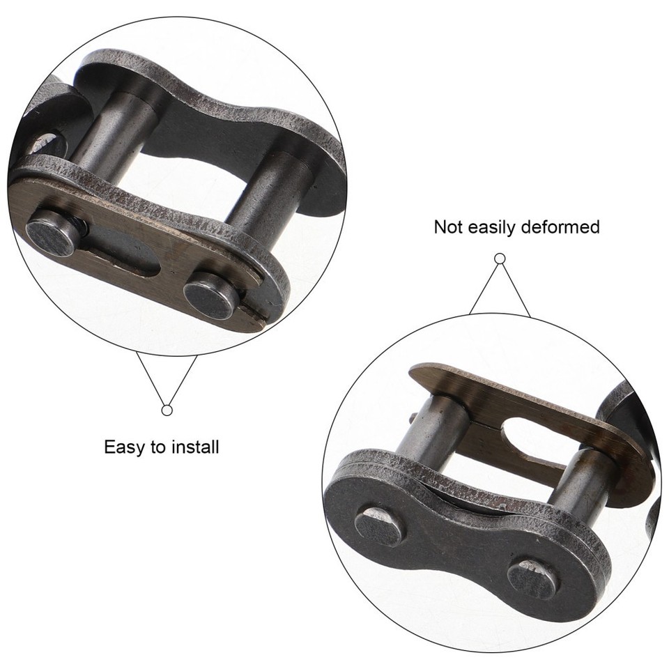 4pcs Roller Chain Connecting Links Master Connector Link Carbon Steel ...