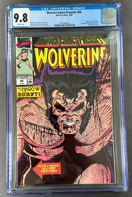 MARVEL COMICS PRESENTS #46 CGC 9.8 WP NM/M 1990 SWEET LIEFELD WOLVERINE ...