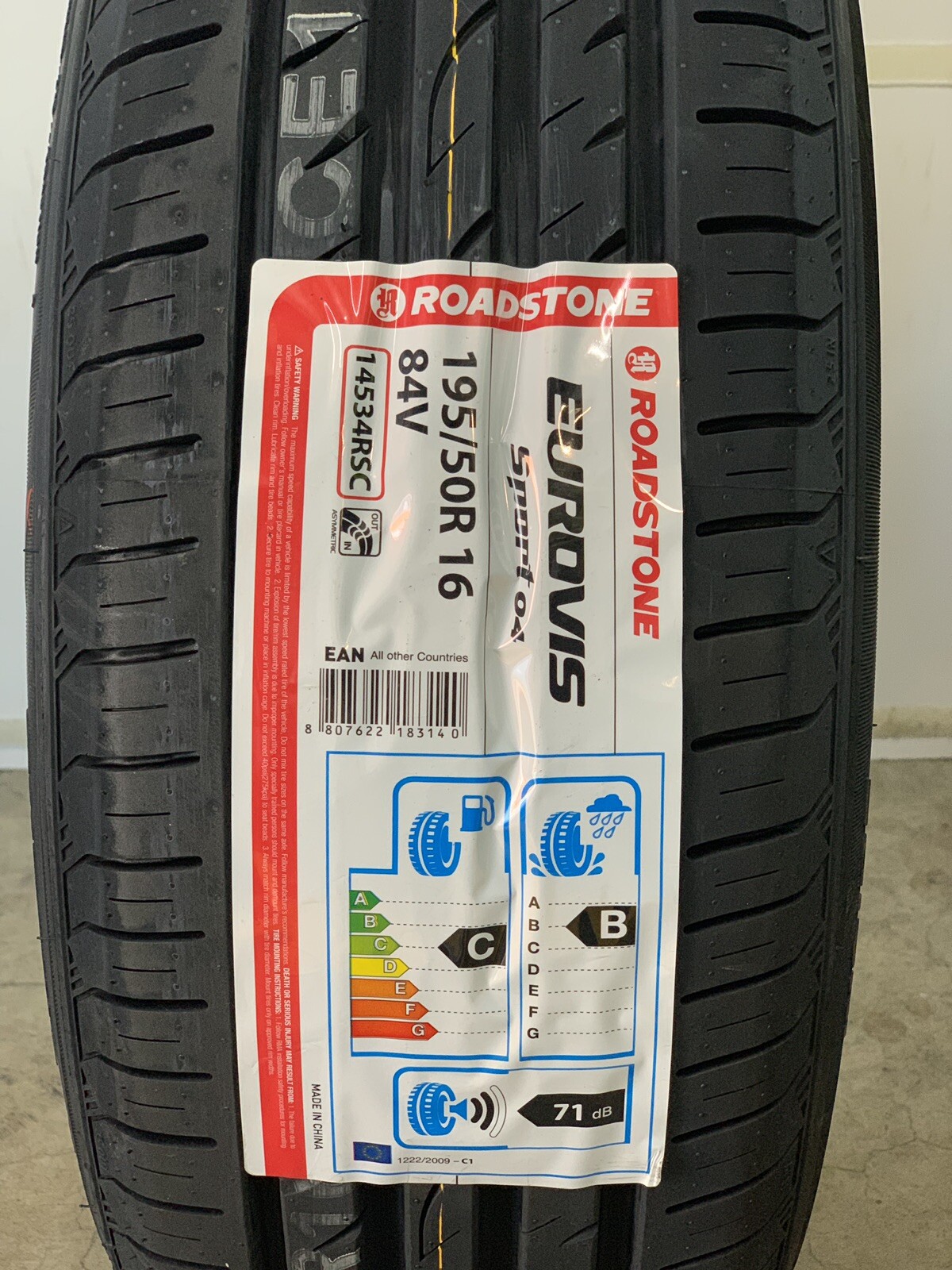1 x 195/50 R16 Roadstone Eurovis Sport 04 84V (Nexen) 195 50 16 - ONE ...