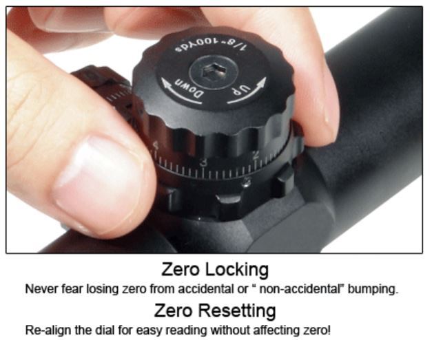 UTG Rifle Scope 4-16X44 with SWAT Focus EZ-TAP 36 Color Reticle SCP3 ...