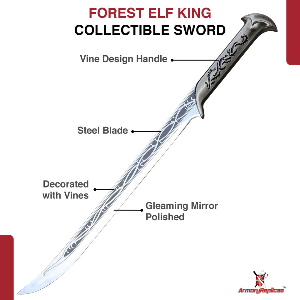 Fantasy Movie Replica King Sword | 18-Inch Blade with Free Velvet ...