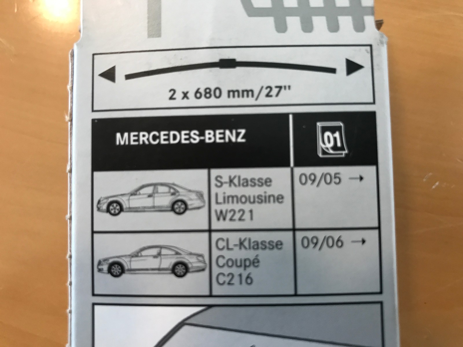 Original Mercedes Scheibenwischer Wischerblätter