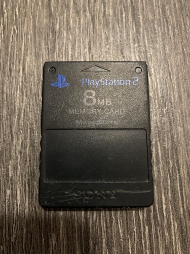 Official Original OEM Sony PlayStation 2 Memory Card (8MB /Black) PS2 ...