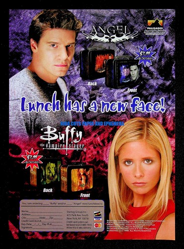 Angel Buffy the Vampire Slayer Lunch Boxes 2001 Print Magazine Ad ...