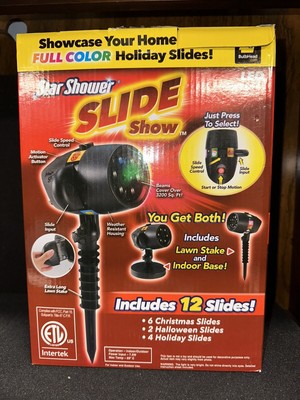 Star Shower Slide Show Halloween & Christmas LED Light Projector 12 ...