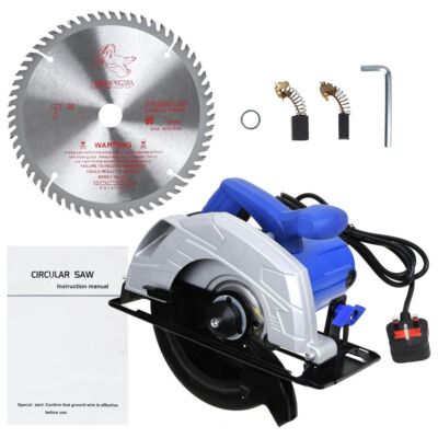 1650W Electric Circular Saw Heavy Duty Wood Cutting Power Tool with ...