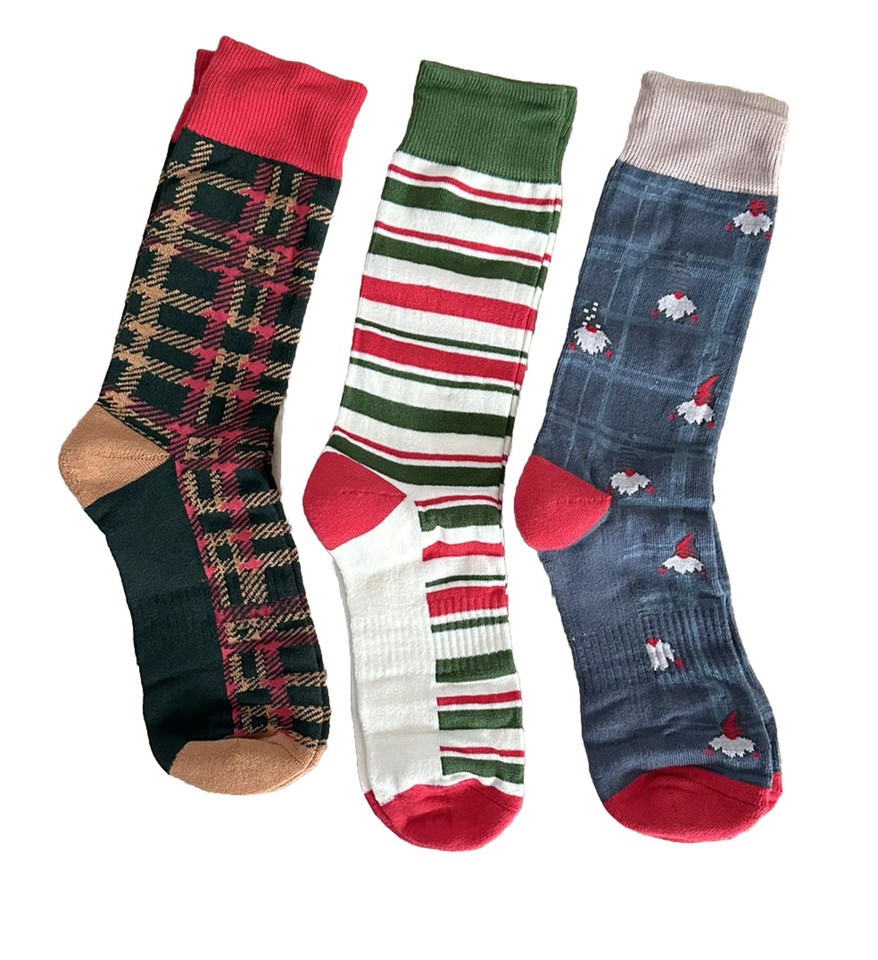 3-Pair Pact Mens premium Holiday Crew Socks | eBay