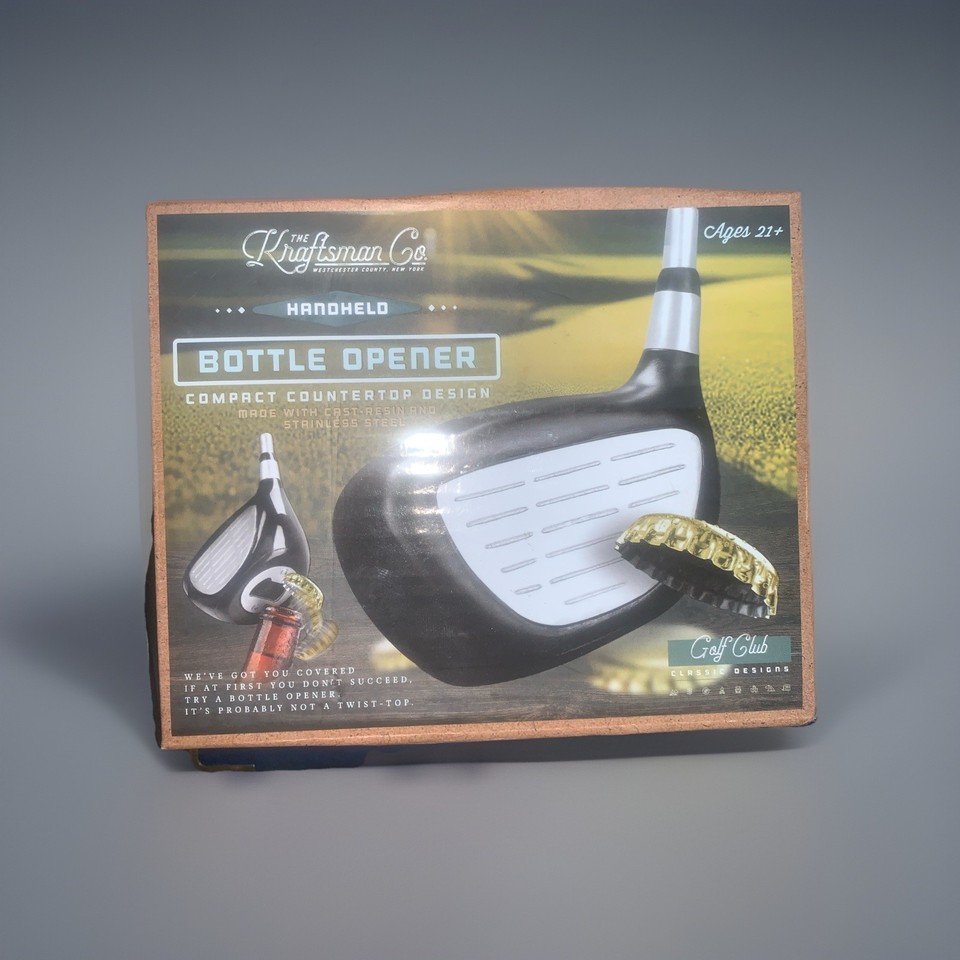 Golf Club Bottle Opener kraftsman Company New in box | eBay