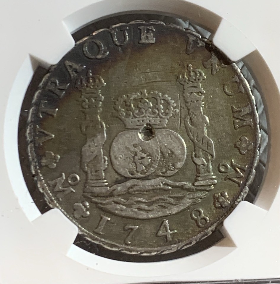 1748 MEXICO PILLAR 8 REALES SILVER COIN NGC VF | eBay
