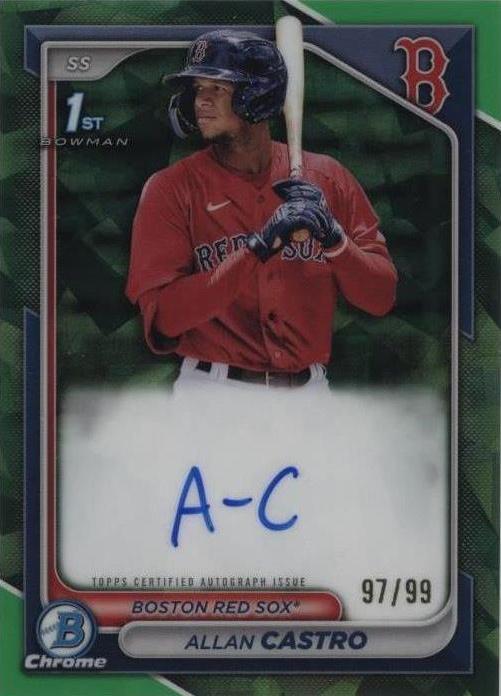 2024 Bowman Sapphire Edition - Chrome Prospects Autographs Allan Castro ...