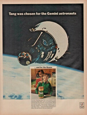1966 Tang Orange Drink for NASA Gemini IV Astronauts - Vintage Ad | eBay