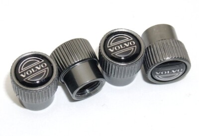 4pcs Universal Fit Volvo Car Wheels Tire Air Valve Caps Stem Dust Cover ...