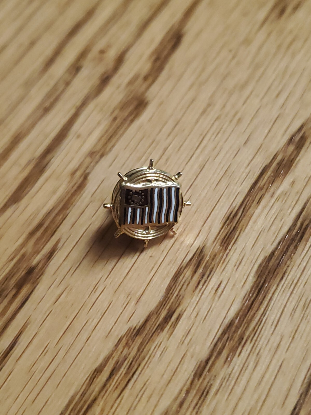 Small US Power Squadron Vintage Tie Tack Lapel Pin kk - Gem