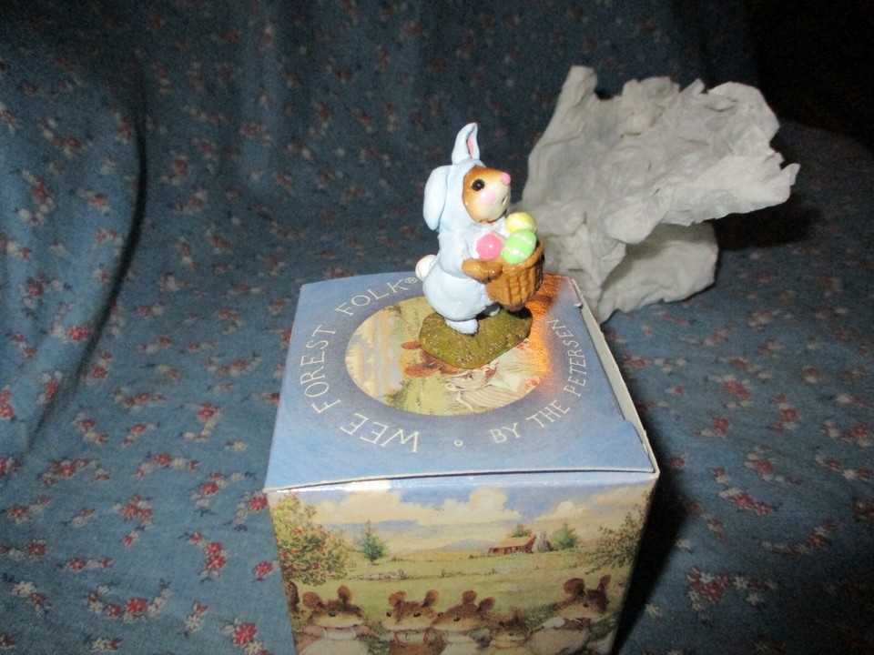 Wee Forest Folk Miniature Mice M-82 Easter Bunny-Mouse 1982 Annette ...