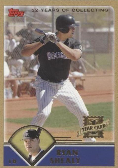 2003 Topps Traded & Rookies - Ryan Shealy #T185 Gold /2003 (RC) for ...