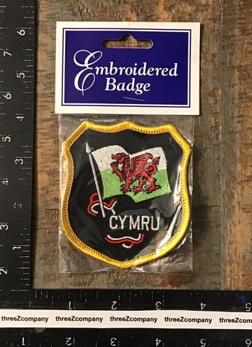 Vintage CYMRU Wales Welsh Flag Souvenir Patch MIB | eBay