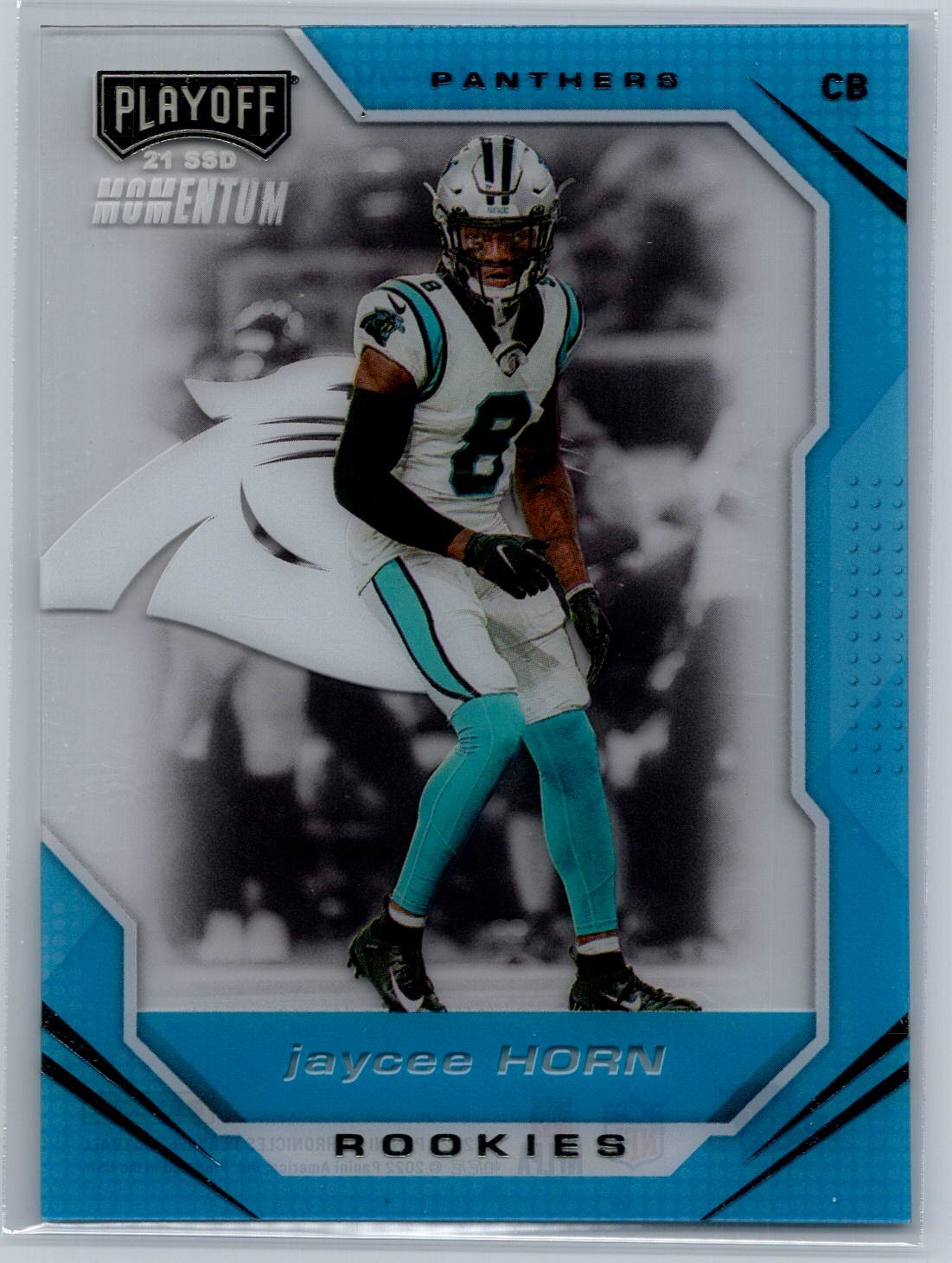 2021 Playoff Momentum Rookies Acetate #PMR-33 Jaycee Horn RC Carolina ...