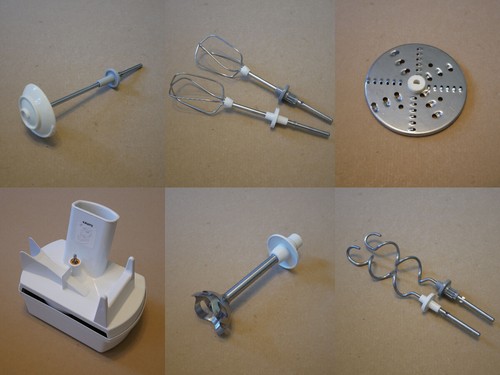 Krups 3 Mix 2000 3000 4004 7000 7007 - Handmixer Knethaken Rührbesen ...