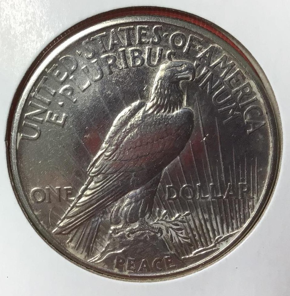 1921 US Peace SILVER Dollar! Choice AU Details! "KEY DATE"! Old US Coin ...