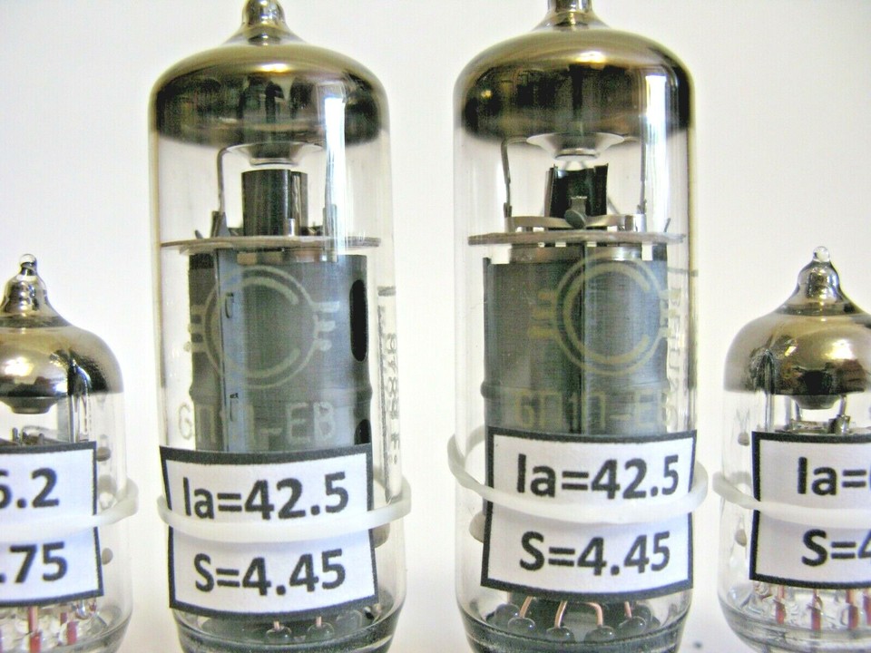 6P1 pair + 6J1 pair (4pcs) Matched & Balanced TUBES Upgrade 6P1 / 6J1 ...
