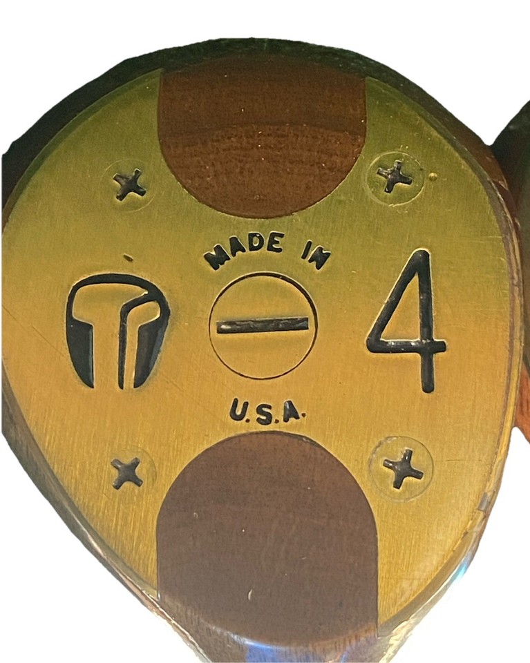 Genuine USA Persimmon RH Wood Set Hagen Crenshaw Driver, Triumph 2w,3w ...