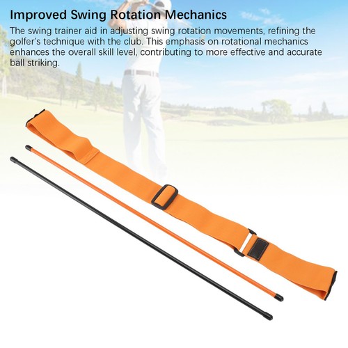 Swing Training Aid Fiber Rod And Elastic Band Portable Swing Practice ...