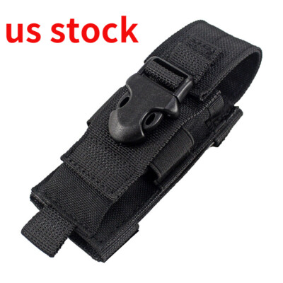 US Tactical Molle Sheaths Pouch for Folding Tools Belt Flashlight ...