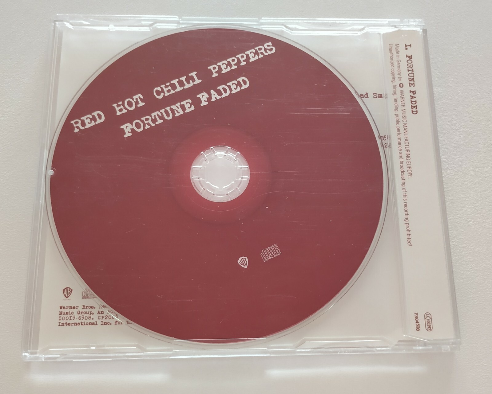 RED HOT CHILI PEPPERS 'Fortune Faded' CD Single PROMO 2003 | eBay