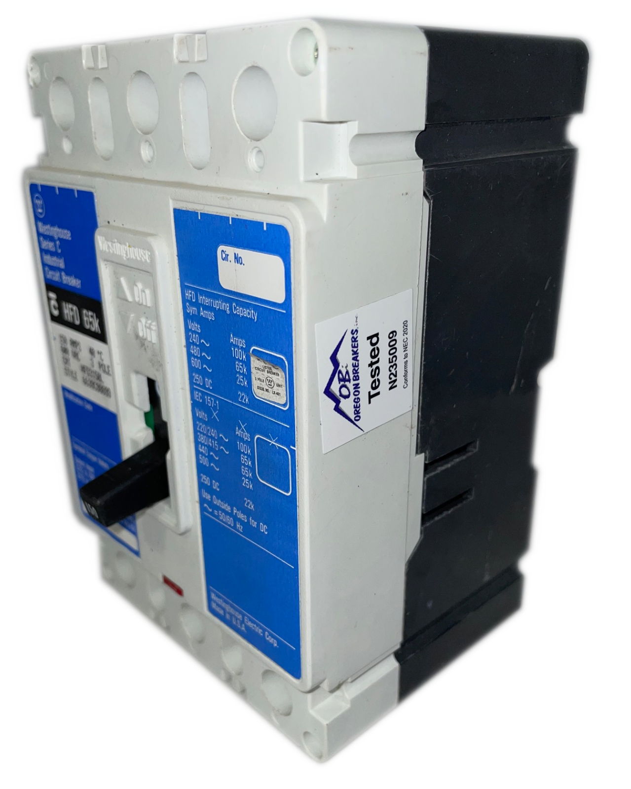 Eaton HFD3150 Molded Case Circuit Breaker, 3-Pole, 150 Amp, 600 Vac ...