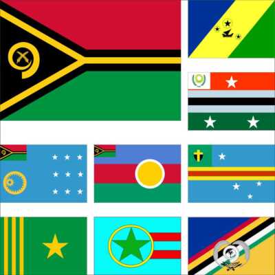999 Vanuatu Province Flag Malampa Penama Sanma Shefa Tafea Torba Port ...