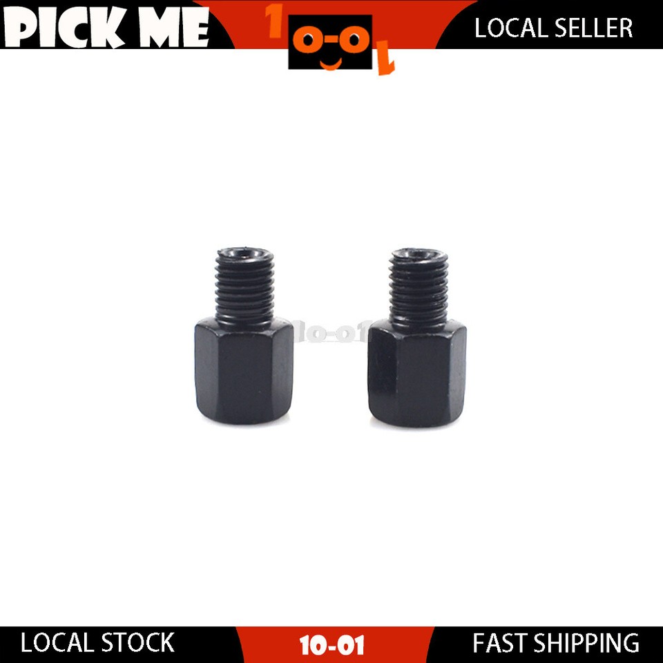 Mirror Adapters R10 mm Male to R8 mm Female + R10 mm Male to L8 mm ...