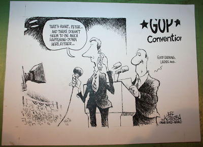 GOP REPUBLICAN CONVENTION 1996 JEFF KOTERBA POLITICAL CARTOON & SKETCH ...