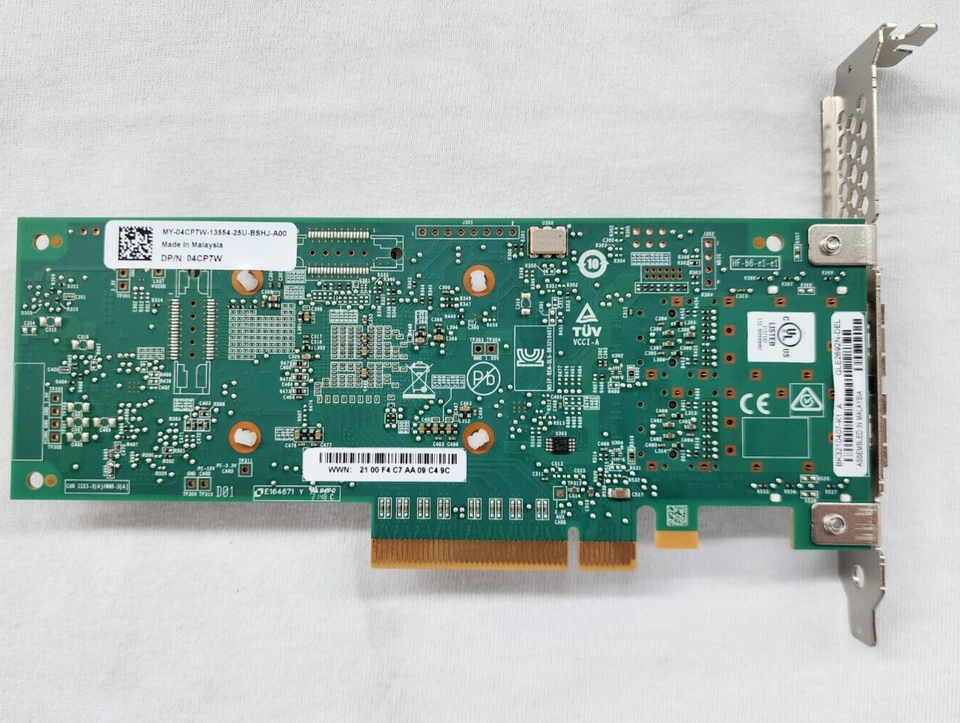 Dell 4CP7W QLogic 2692 Dual-Port 16GB SFP+ FH FC PCIe Host Bus Adapter ...