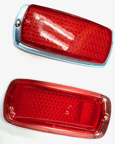 BMW E3 E9 E10 rear Side Reflector Fender Lens red set 3.0cs 2002ti 3 ...