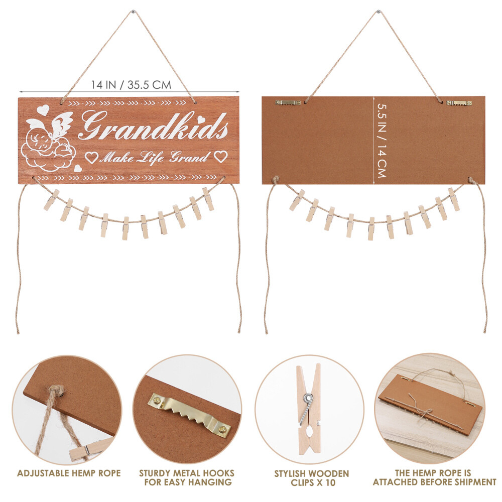 Photo Display Frame Wall Hanging Home Decoration Rustic Picture Frames ...