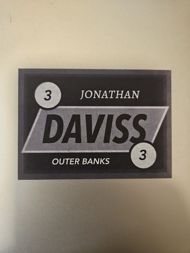 Outer Banks Custom Card - Jonathan Daviss Who Plays Pope Heyward | eBay